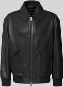 Boss Orange by Hugo Boss Regular Fit Lederjacke aus echtem Ziegenleder Modell JOSUAL