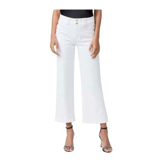 Paige Paige, Femme, Jeans, Blanc, Taille: W27 Jean Large Détail Bouton