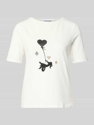 More & More T-Shirt mit Motiv-Print