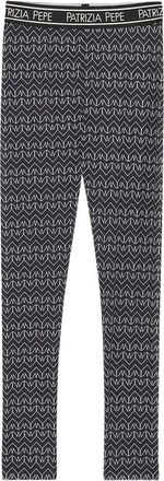 Patrizia Pepe Femme, Pantalons, Multicolore, Taille: 42 FR Leggings Monogramme
