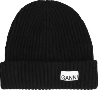 Ganni Femme, Accessoires, Noir, Taille: ONE Size Hats