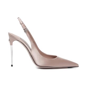 Dolce & Gabbana Femme, Chaussures, Beige, Taille: 40 EU Slingback en satin