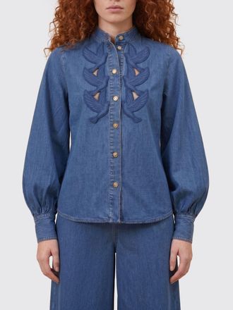 Zimmermann Hemdbluse Damen Farbe Blau