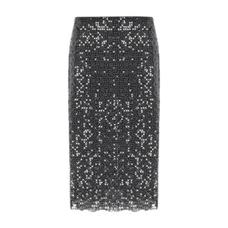 Marella Agevole Pailletten-T&uuml;llrock - - Skirts - Damen - Grau - S