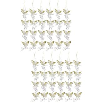 Cabilock 2sets Weihnachtsdekorationen Ornamente Realistische Kunststoff Weihnachtsbaum Hängende Dekoration Stücke * 2