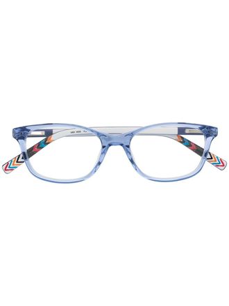 Missoni lunettes de vue &agrave; monture carr&eacute;e - Bleu