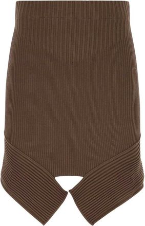 ADĀMO Andrea Adamo Femme, Jupes, Brun, Taille: 38 FR Stretch Viscose Blend Skirt