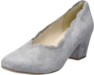 Hirschkogel Escarpins Court Femme, Gris, 40 EU