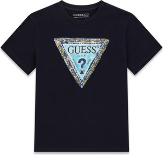 Guess T-Shirt L6GI00 K8HM4 Dunkelblau Regular Fit