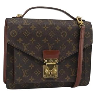 Louis Vuitton Pre-owned Sac &agrave; main en toile Monogram - Femme - Pre-owned - Brun - Taille: ONE Size