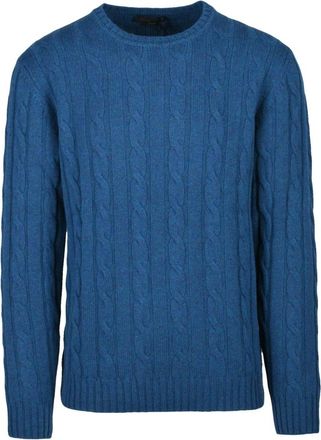 Daniele Fiesoli Homme, Pulls, Bleu, Taille: XL Maglia Girocollo