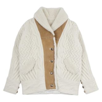 Ermanno Scervino Femme, Pulls, Beige, Taille: 40 FR Cardigans