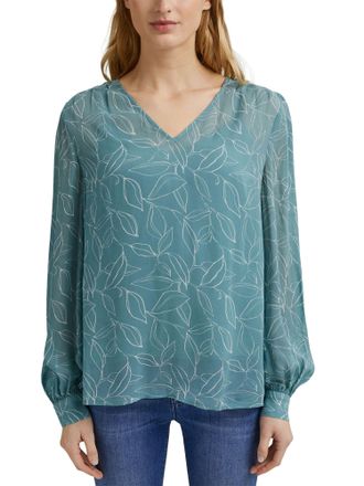Esprit Collection Damen Bluse 031eo1f316, 463/Dark Turquoise 4, 38