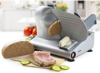 Domo Allesschneider Edelstahlmesser, &Oslash;19cm - Schnittst&auml;rke 0-15mm - 150 Watt