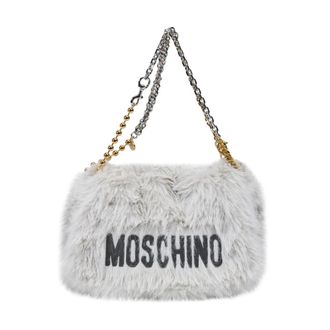 Moschino Furry Bag - - Bags - Damen - Wei&szlig; - ONE SIZE