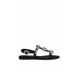 Dolce & Gabbana Satin-Sandalette - - Shoes - Damen - Schwarzk - 38 EU