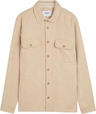 Wax London chemise textur&eacute;e &agrave; poche poitrine - Tons neutres