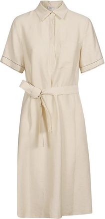 PESERICO Femme, Robes, Beige, Taille: 40 FR Chemisier Lino