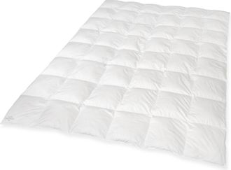 K&uuml;nsem&uuml;ller Faserbettdecke Exclusiv - Daunen-Feeling durch Sensofill Fasertechnologie - 100% Baumwolle Bezug, Waschbar & Allergikerfreundlich | normal | 155x220cm