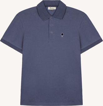 Faguo Polo bleu marine coton - LUMIGNY