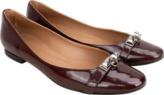 Herm&egrave;s Ballerinas - Hermes Classic Patent Leather Ballerinas (36,5) - Gr. ONE_SIZE - in Bunt - f&uuml;r Damen