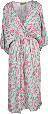 Ebarrito Femme, Robes, Multicolore, Taille: ONE Size Midi Dress