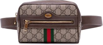 Gucci Bauchtaschen - Small GG Supreme Ophidia Belt Bag - Gr. ONE SIZE - in Braun - f&uuml;r Damen