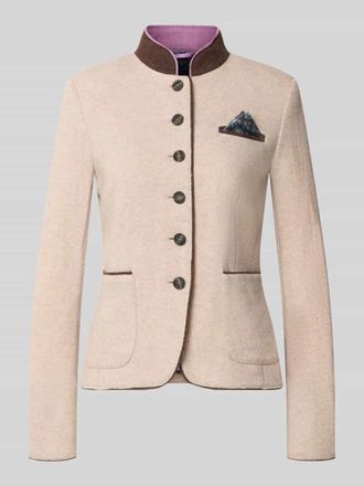 White Label Blazer aus Woll-Mix mit Einstecktuch