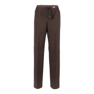 Fay Easy Pant Con Coulisse + Placchetta - - Trousers - Damen - Braun - XL