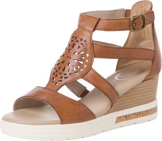 Tamaris Comfort Damen 8-8-88308-20-305 Sandale mit Absatz, Cognac, 39 EU