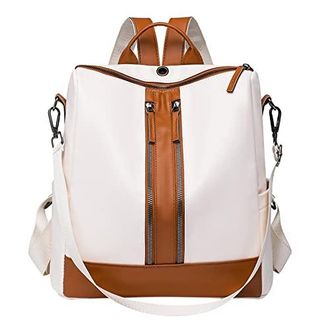 Generic Sac &agrave; Dos Polyvalent Moderne pour Femmes en Cuir L&eacute;ger avec Fermeture &Eacute;clair pour &Eacute;tudiantes et Usage Quotidien
