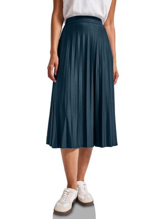 Street One Damen Midi Pliss&eacute;e Rock