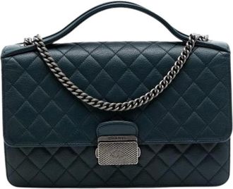 Chanel Pre-owned Sac bandouli&egrave;re matelass&eacute; vintage - Femme - Pre-owned - Vert - Taille: ONE Size