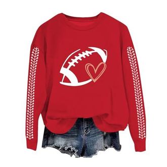 Generic Pull pour femme - Imprim&eacute; graphique britannique - Haut surdimensionn&eacute; - Col rond - Manches longues - Automne - Hiver - D&eacute;contract&eacute; - Confortable - Ten