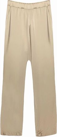 KANGRA Femme, Pantalons, Beige, Taille: 42 FR Silk Pantalons