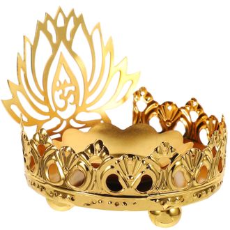 FOMIYES Dekorativer Lotus Teelichthalter aus Metall Zarter Tischkerzenst&auml;nder f&uuml;r Hochzeiten und Wohnraumdeko Wiederverwendbarer Kerzenhalter f&uuml;r Esszimmer un