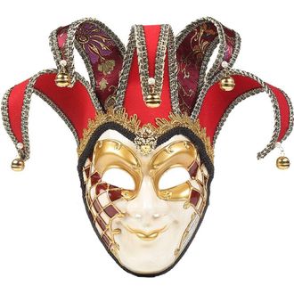 Generic Bemvp Venezianische Maskerade-Maske, Vollgesichtsnarrmaske, Karnevalskost&uuml;m, Cosplay, Anziehzubeh&ouml;r F&uuml;r Herren, Performance-Party