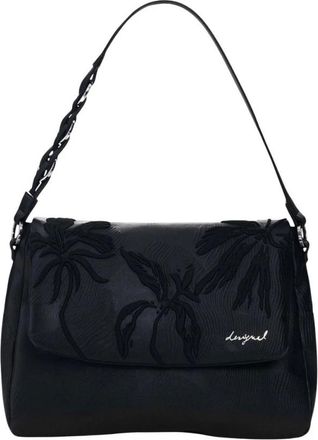 Desigual Femme, Sacs, Noir, Taille: ONE Size Sac &agrave; Main Convertible en Sac &agrave; Dos avec Multiples Poches