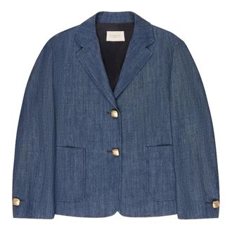 Montedoro Red Boxy-fit Jeansjacke - - Jackets - Damen - Blau - XL