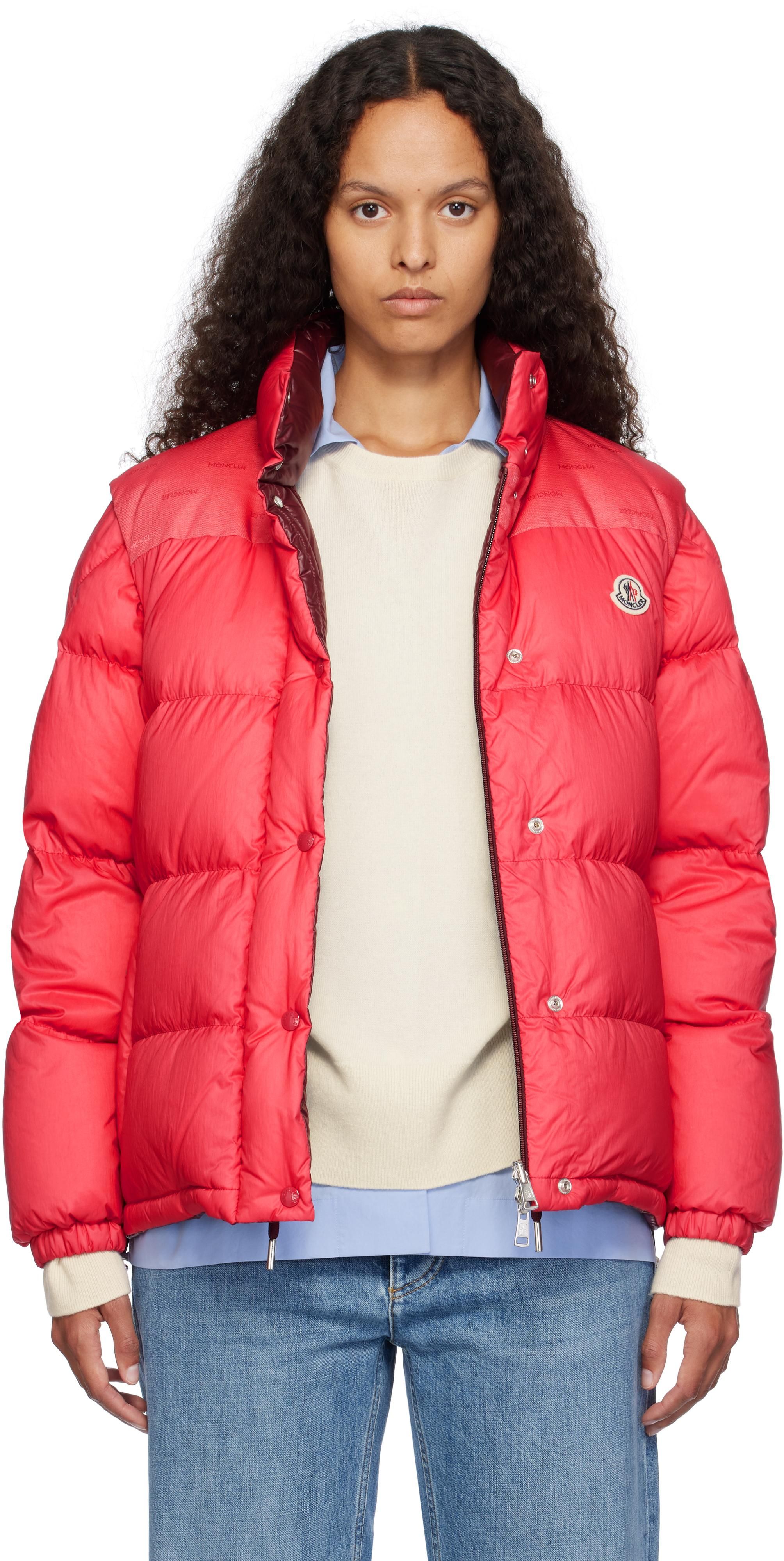 Womens moncler coat red store