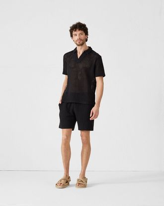 Jott Short en maille de coton Noir Vittorio - Taille XXL