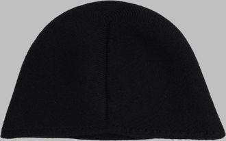 Uma Wang UK0052_UW900 Ribbed Cashmere Beanie - Black