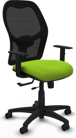 Piqueras y Crespo Basic-B&uuml;rostuhl mit 1D-Armen, h&ouml;henverstellbare Lendenwirbelst&uuml;tze, ausgestattet mit Syncro/Traslack und Schneidschaum, mit selbstfedernden R&auml;dern, Sc