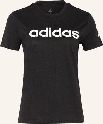 adidas T-Shirt Essentials Slim Logo schwarz