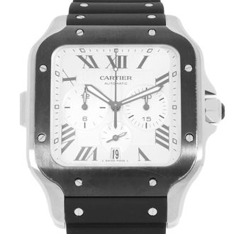 Cartier Uhren - Santos - Gr. unisize - in Silber - f&uuml;r Damen