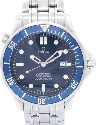 Omega Pre-owned Seamaster Professional 300M - Homme - Pre-owned - Bleu - Taille: ONE Size