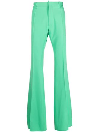 Dsquared2 pantalon &eacute;vas&eacute; en laine vierge - Vert