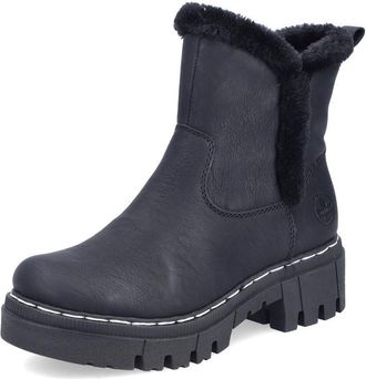 Rieker Damen Klassische Stiefeletten 74082, Frauen Stiefeletten,uebergangsstiefel,Boots,Stiefel,Bootee,Booties,halbstiefel,schwarz (00),39 EU / 6 UK