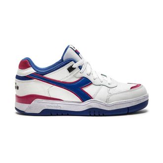 Diadora Femme, Chaussures, Blanc, Taille: 42 EU Baskets de Tennis Vintage en Cuir Blanc