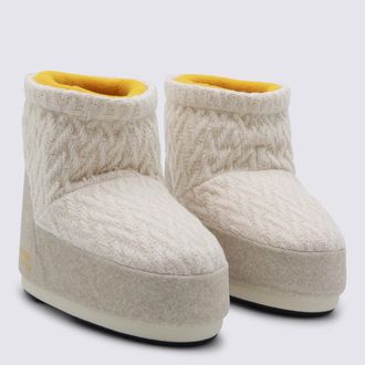 Moon Boot Womens White Sand _cover Tex Sole El